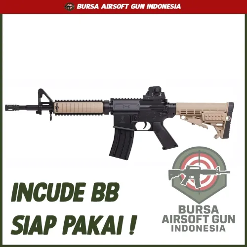 Jual Game Face M4 Carbine Warrior Pro Rifle Airsoft Gun - iBelanja