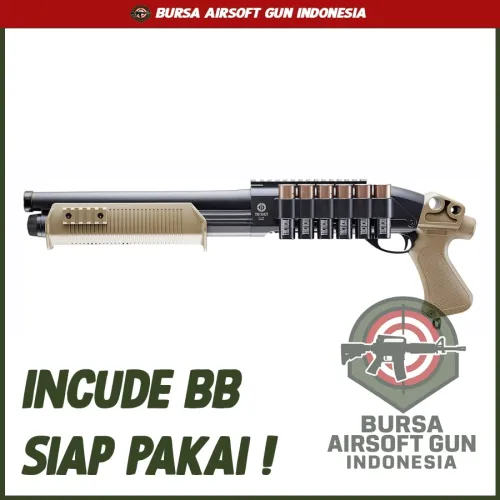 Jual Tactical Force Tri-Shot Shotgun Airsoft Gun - iBelanja